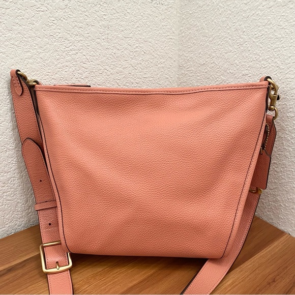 Coach | Bags | Coach C8482 Small Dufflette Light Coral Polished Pebbled ...